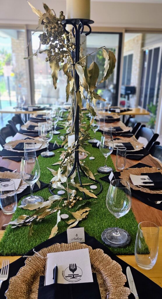 Turf Table Runner Hire from Queensland Hire | Est. 1980