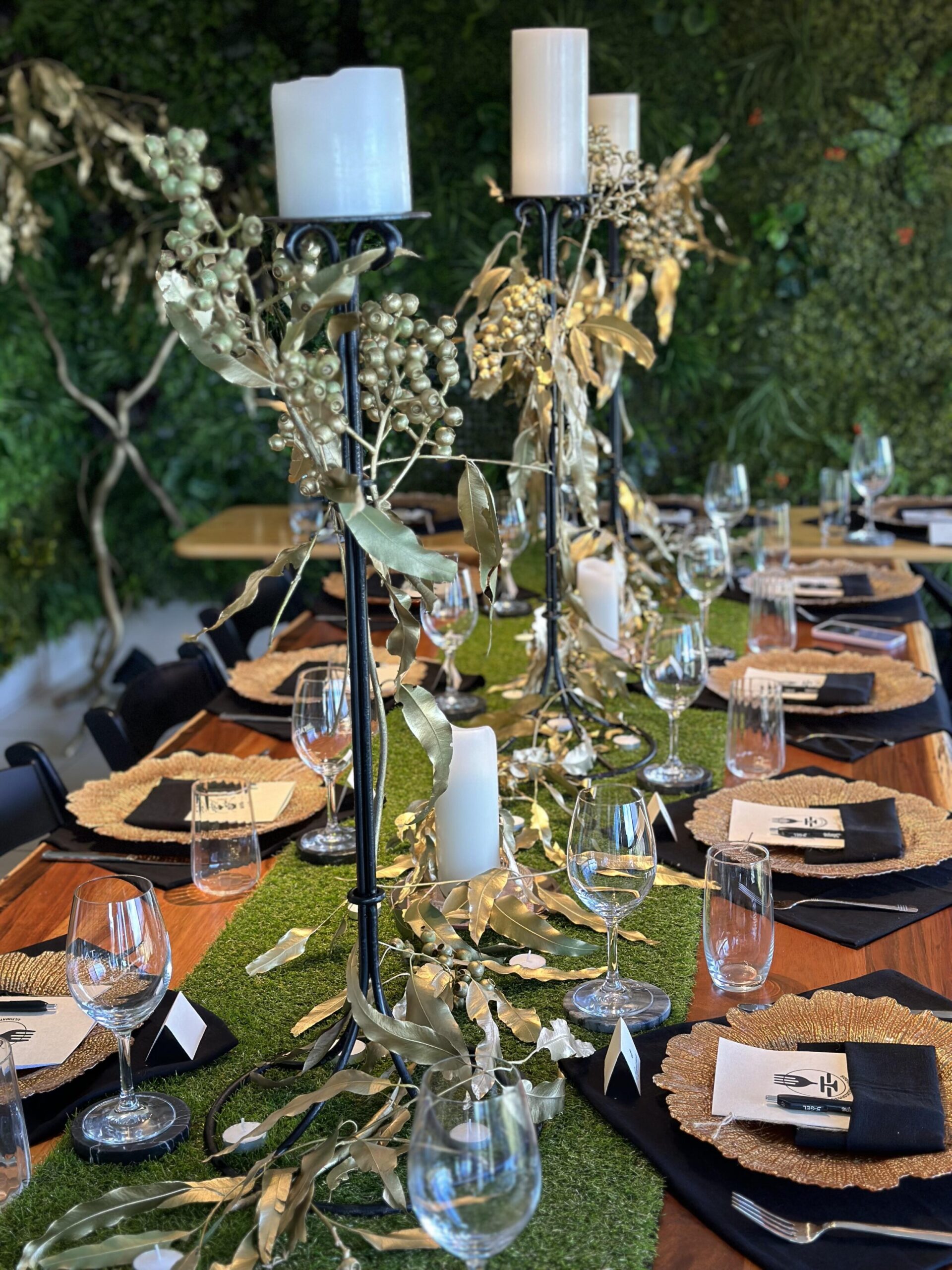 Turf Table Runner Hire from Queensland Hire | Est. 1980
