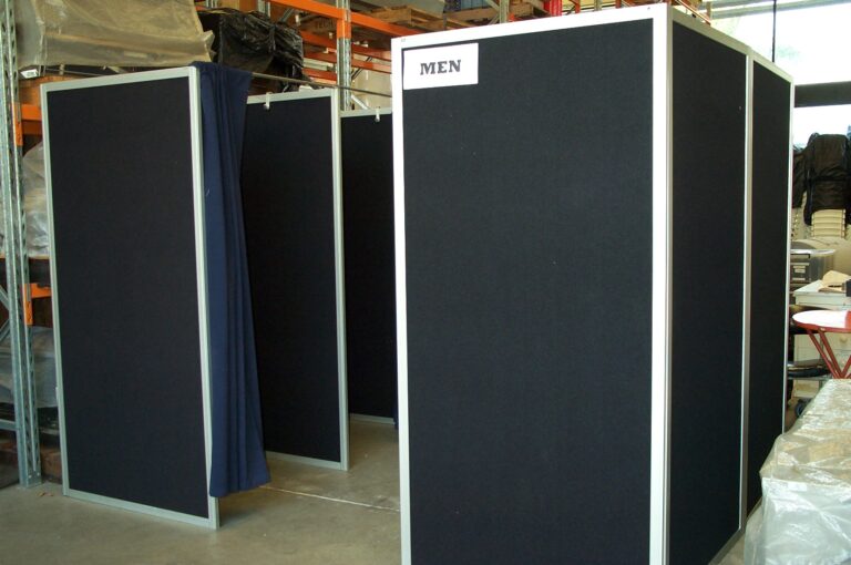 Change Room Curtain Hire from Queensland Hire | Est. 1980