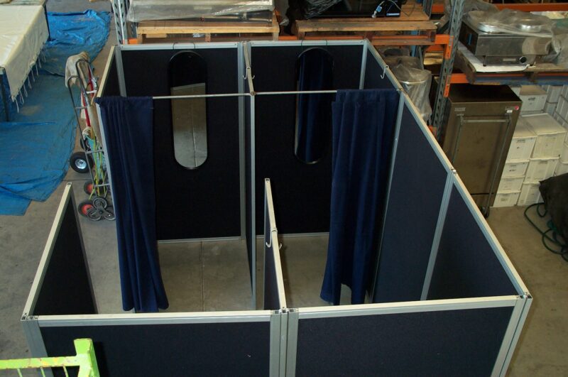 Change Room Curtain Hire from Queensland Hire | Est. 1980