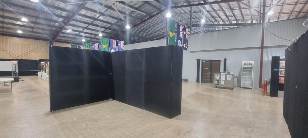 Exhibition Booth Package - Corinthian Hire from Queensland Hire | Est. 1980
