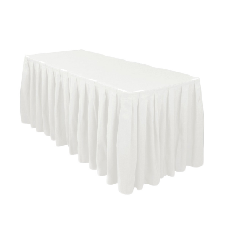 Table Skirting White Hire from Queensland Hire | Est. 1980