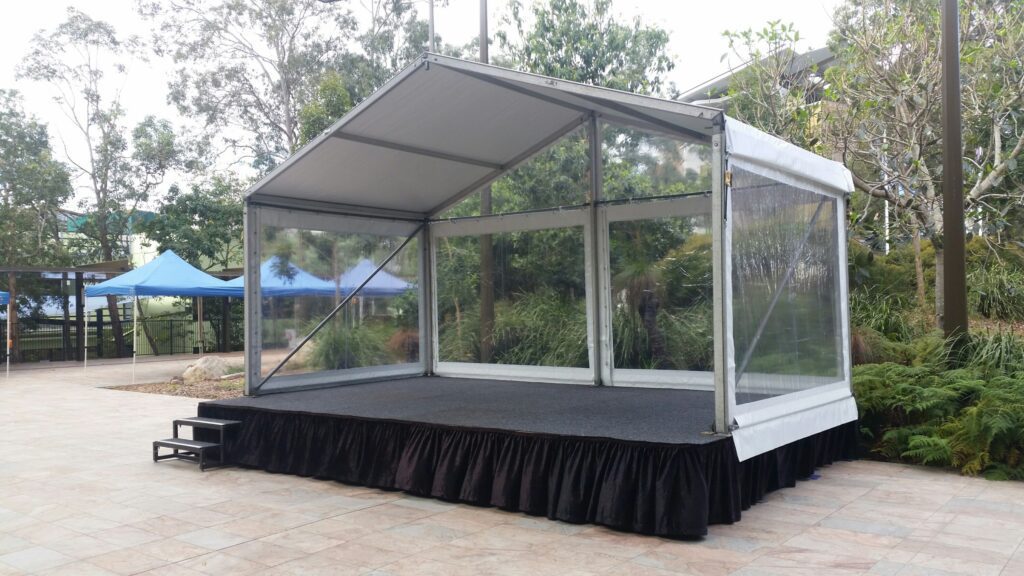 Stage with Marquee Cover Hire from Queensland Hire | Est. 1980