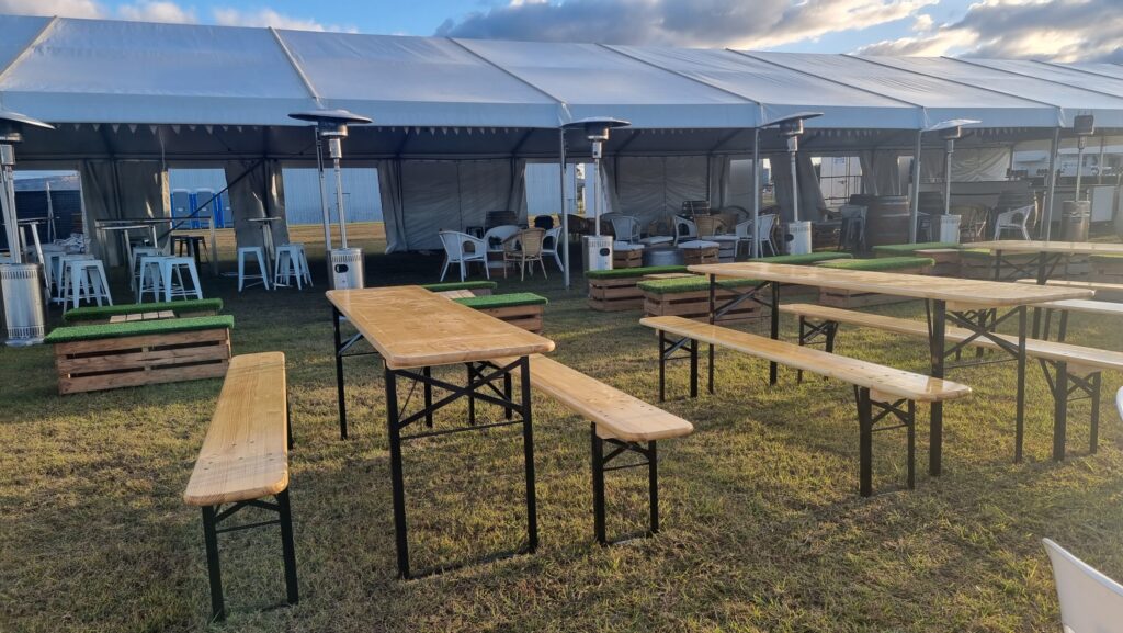 German Beer Bench Set Hire from Queensland Hire | Est. 1980