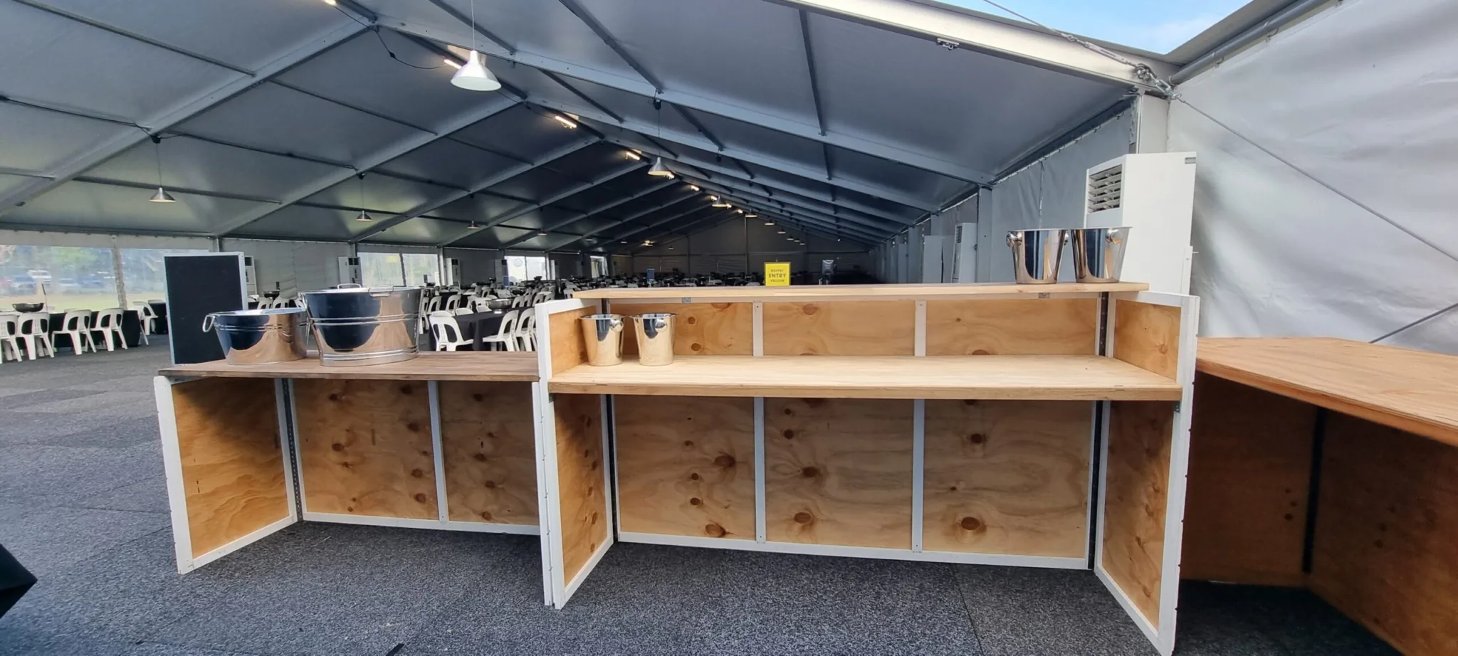 Coastal White Counter 1.8m Hire from Queensland Hire | Est. 1980