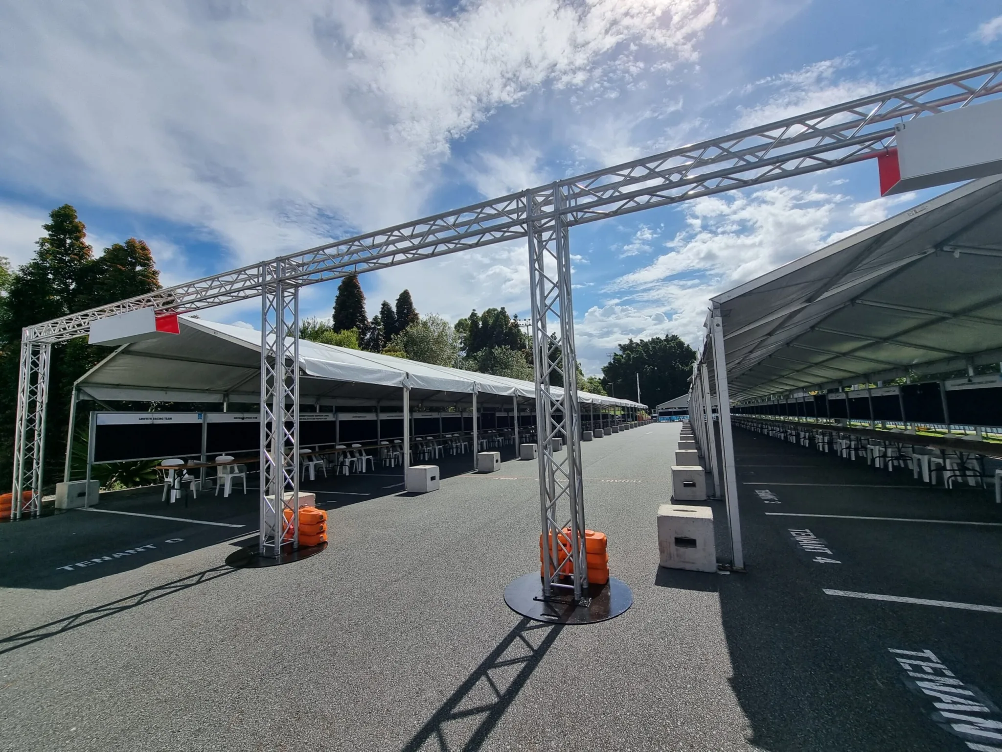 Global Box Truss Base Plate Hire from Queensland Hire | Est. 1980