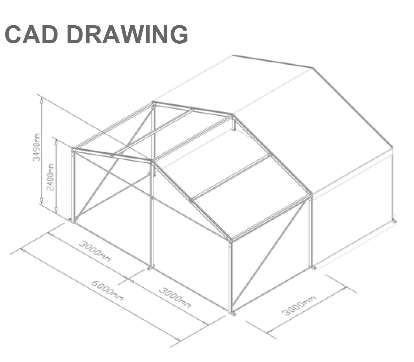 6m span Marquee (Hoecker P Series) Hire from Queensland Hire | Est. 1980
