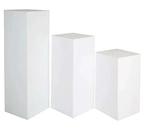 Acrylic Plinth Gloss White - 700mm Hire from Queensland Hire | Est. 1980