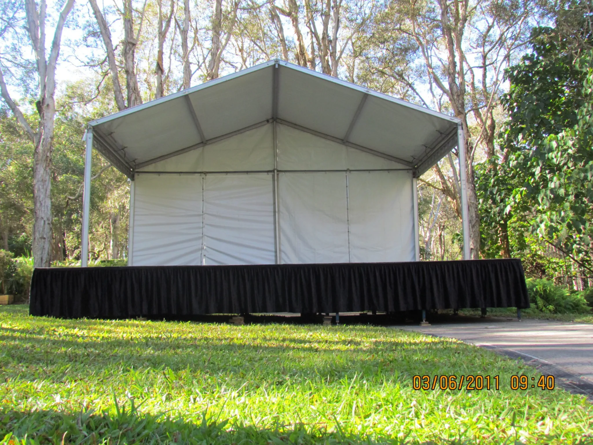 Stage with Marquee Cover Hire from Queensland Hire | Est. 1980