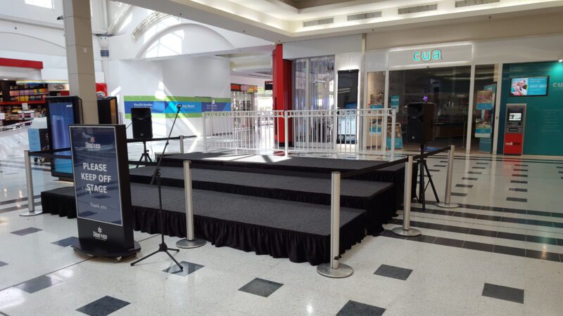 Tiered Stage Hire from Queensland Hire | Est. 1980