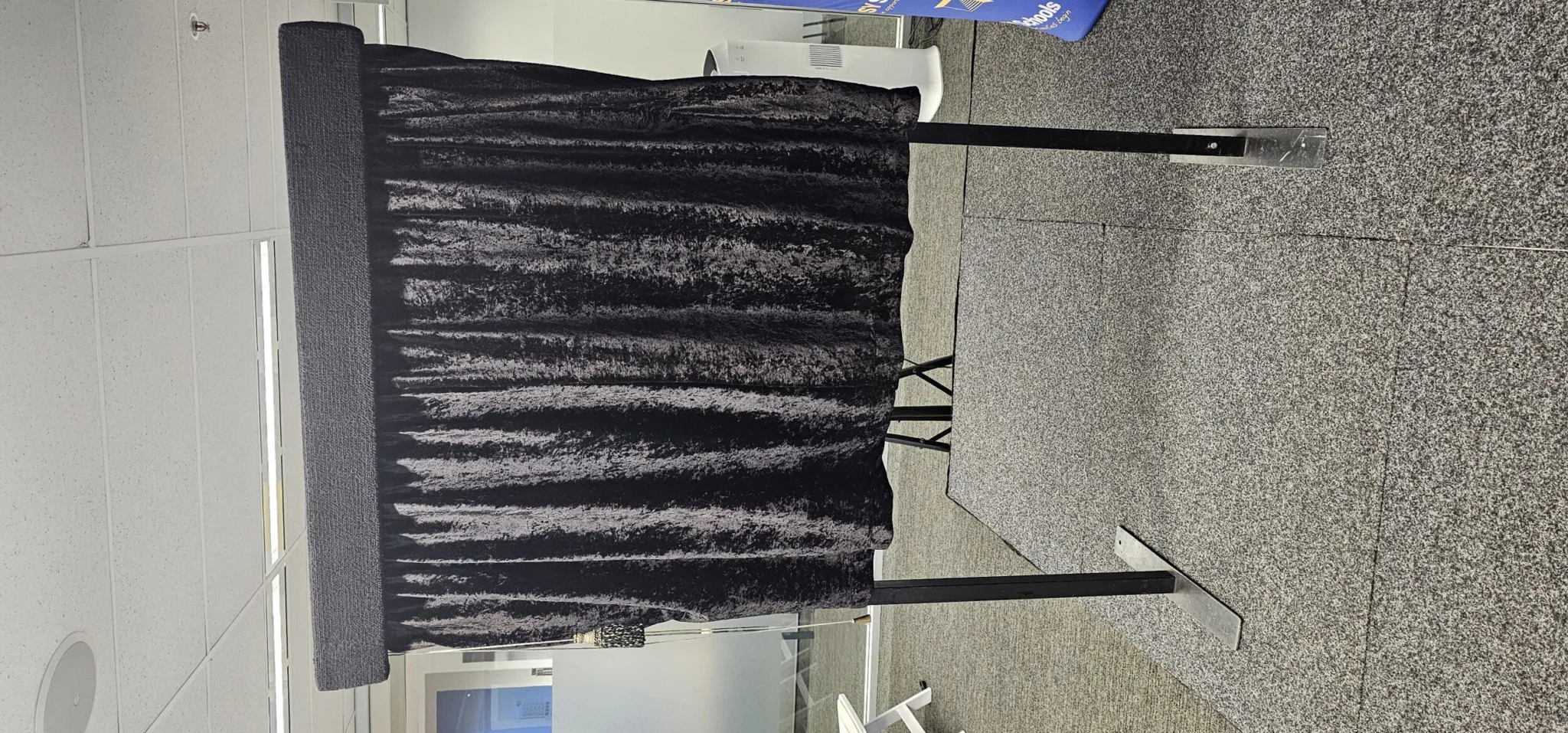 Unveiling Curtain Black Hire from Queensland Hire | Est. 1980